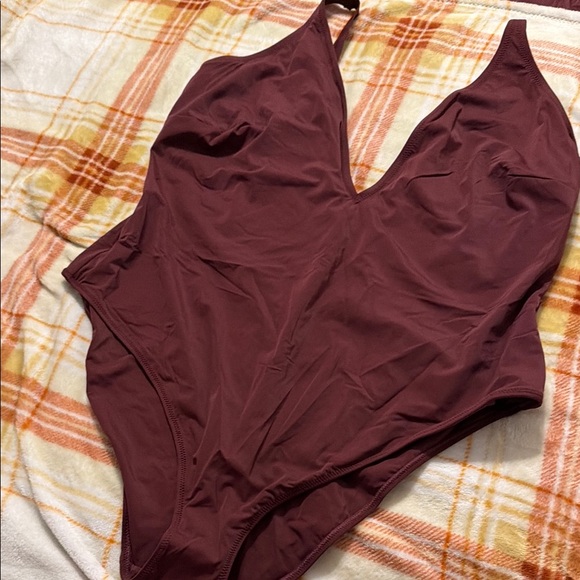 YITTY | Swim | Yitty Deep Burgundy Shaping Plunge Onepiece Swimsuit ...
